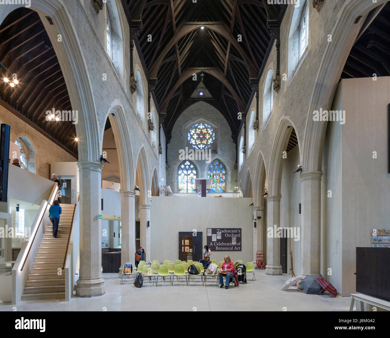 Multifunctional ground floor with lecture set-up. Garden Museum Lambeth ...
