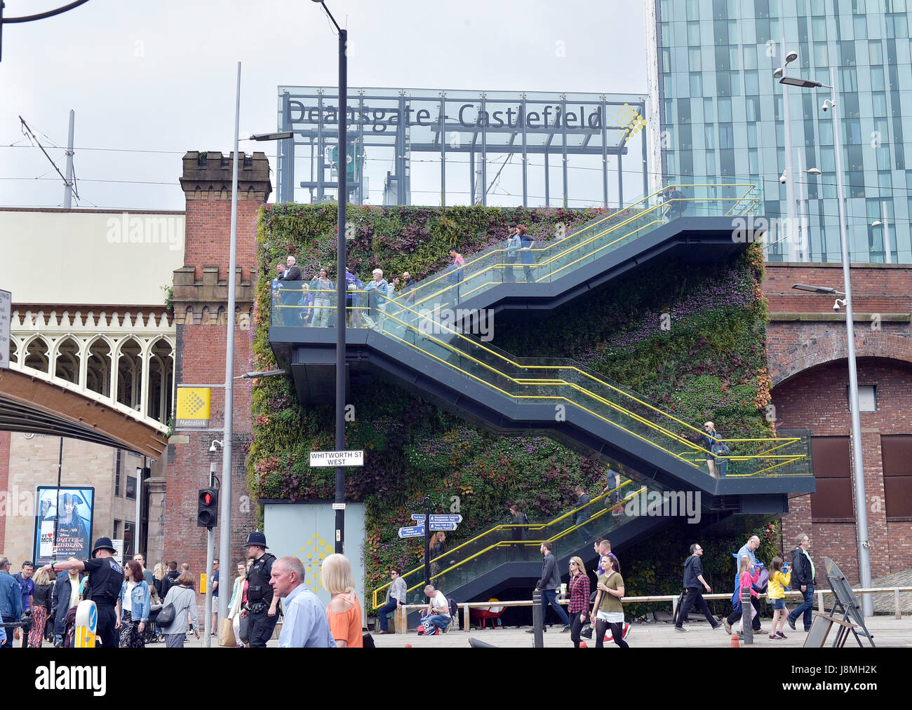Entrance to Deansgate Castlefield in Manchester Stock Photo - Alamy