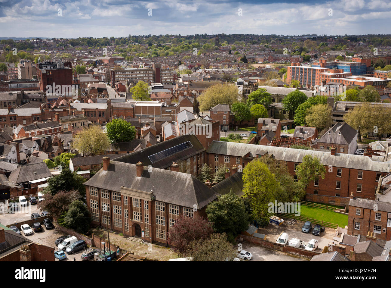Derby city centre aerial hi-res stock photography and images - Alamy