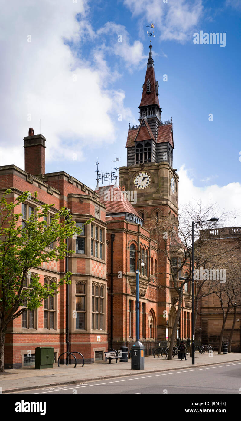UK, England, Derbyshire, Derby, Wardwick, 1915 Central Library building ...