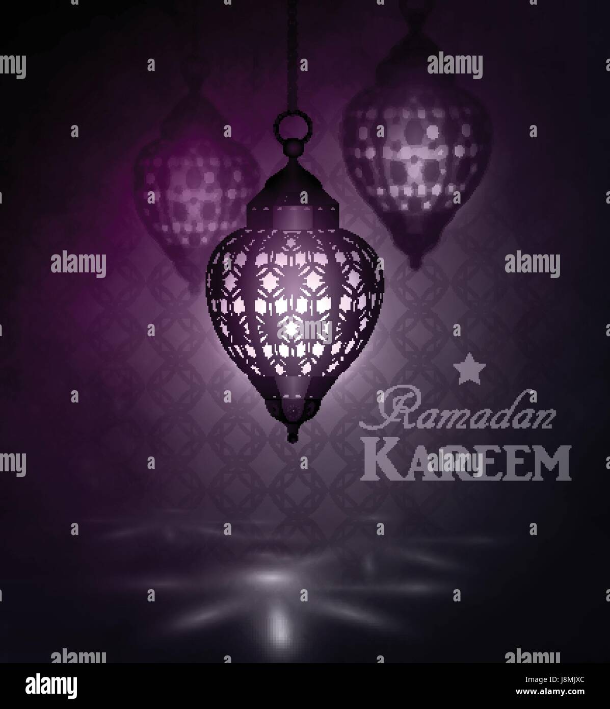 Intricate Arabic lamps with lights Stock Vector Image & Art - Alamy