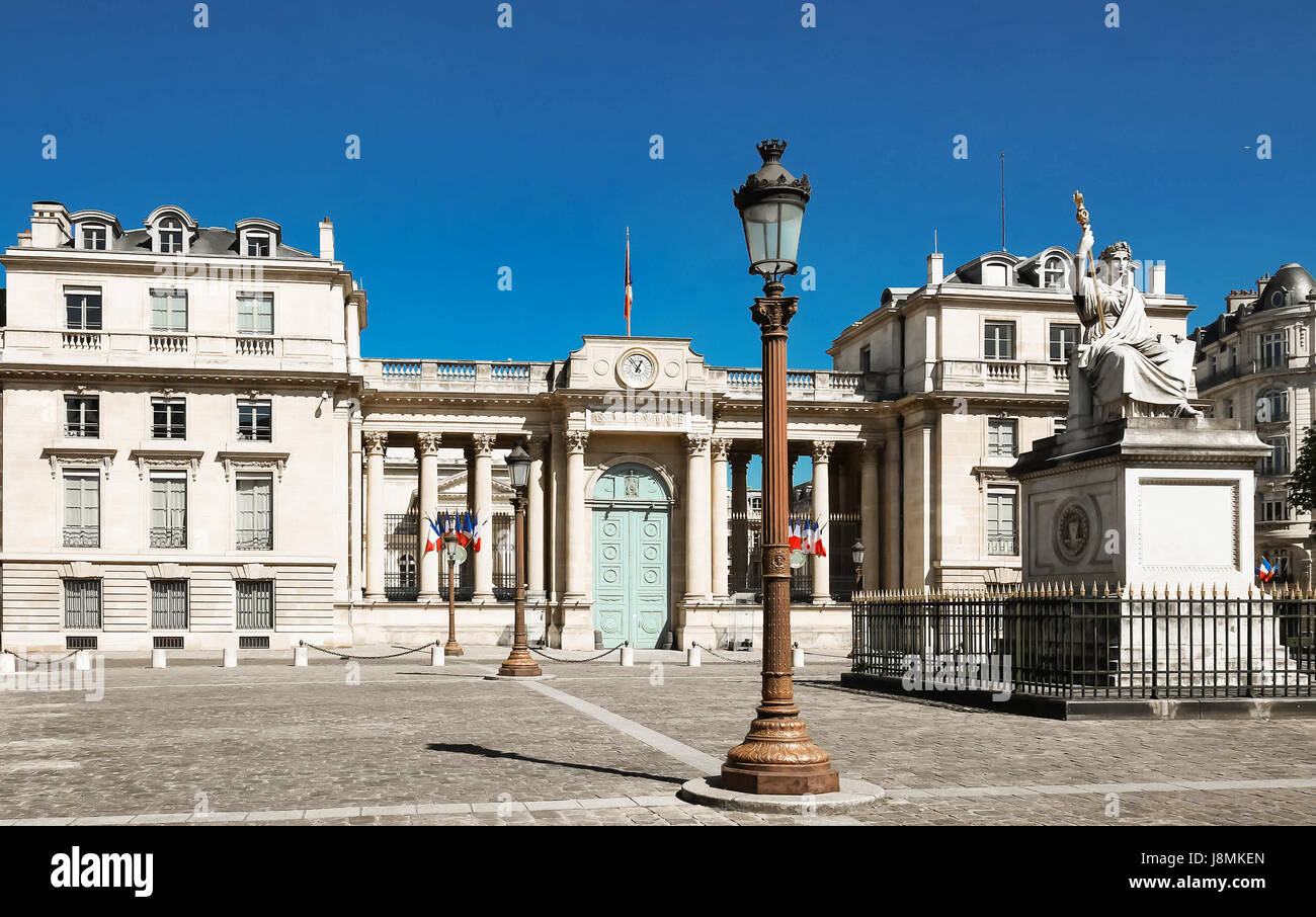The French national Assembly-Bourbon palace, Paris, France Stock Photo ...