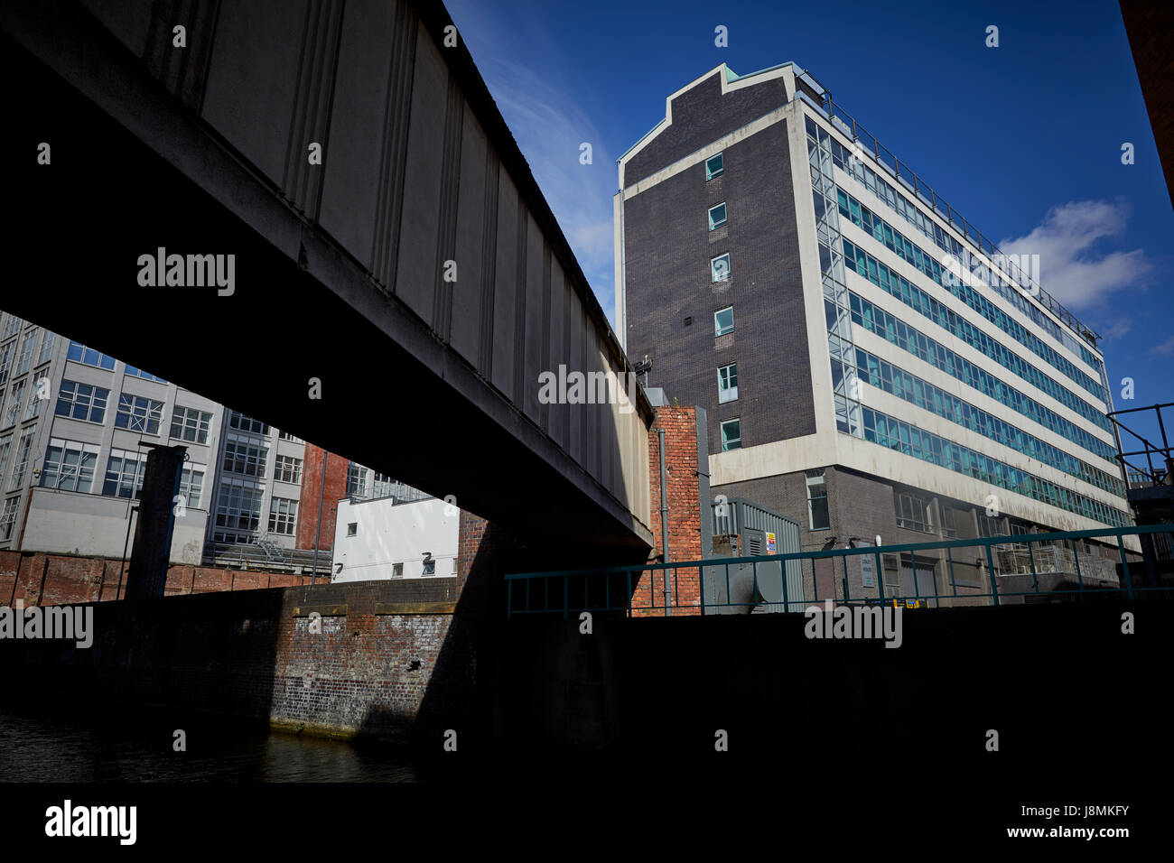 Linley House, Dickinson Street, Manchester from the tow path of the ...