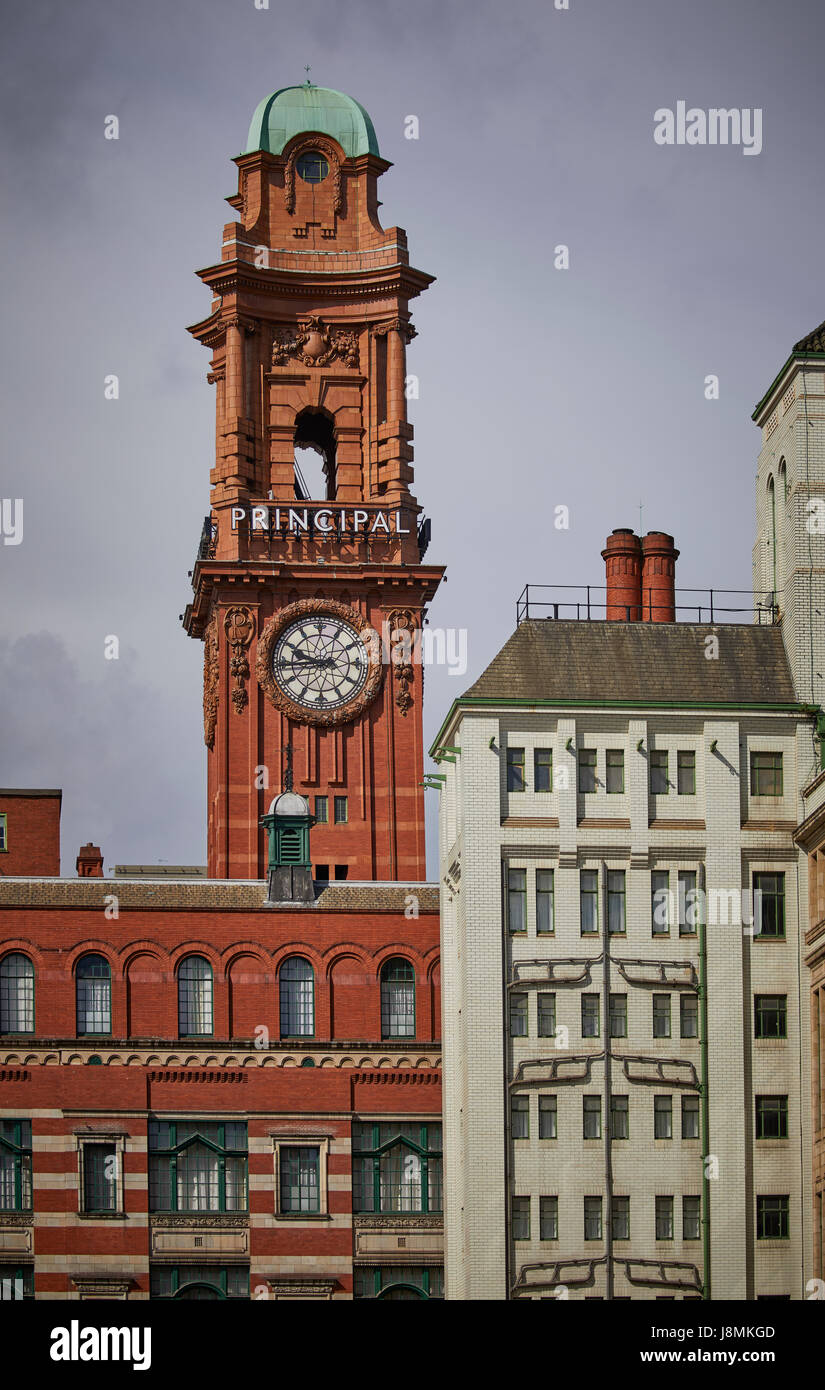 Principle Hotel brick clock tower formerly Palace Hotel and originally ...