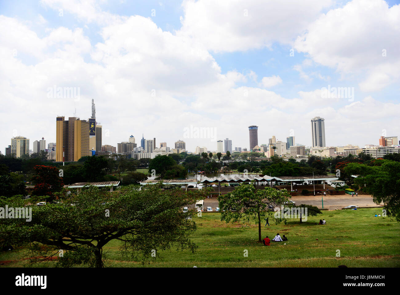 The modern skyline of Nairobi, Kenya Stock Photo - Alamy