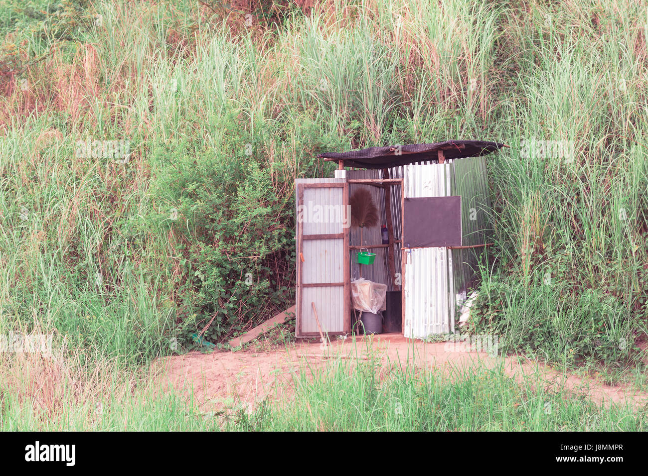Toilet in the forest Stock Photo - Alamy