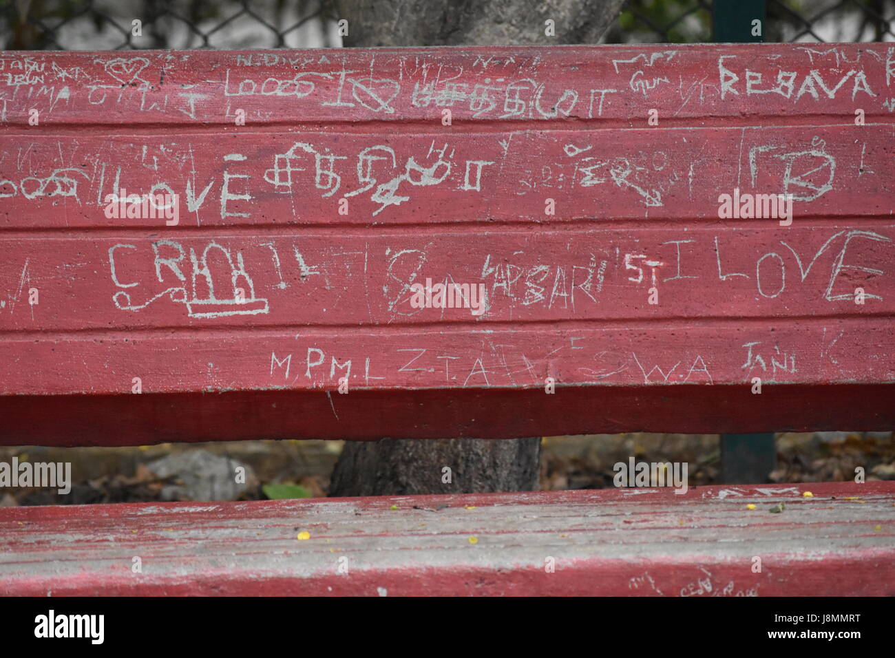 Cement bench at garden hi-res stock photography and images - Alamy