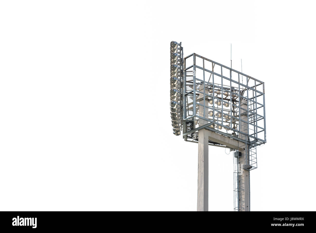 Stadium lights on white background Stock Photo - Alamy