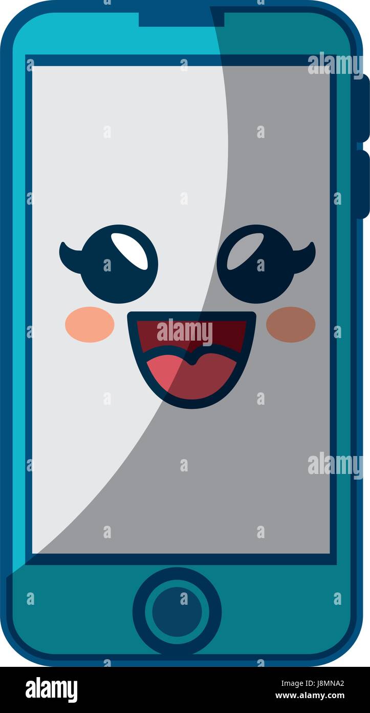 Phone screen smiley Stock Vector Images - Alamy
