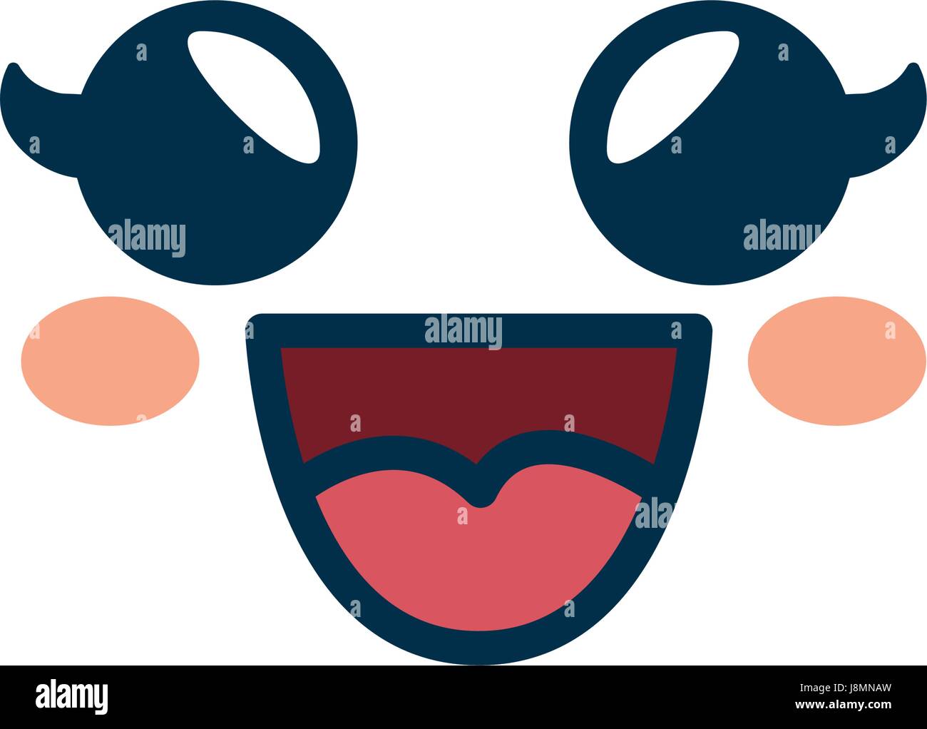 smiley cartoon childish Stock Vector Image & Art - Alamy