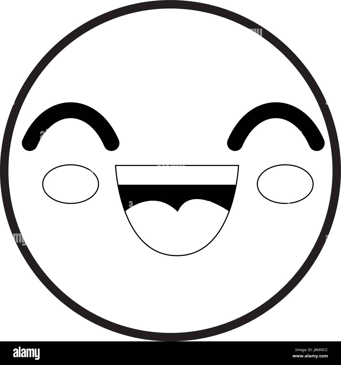 smiley cartoon childish Stock Vector Image & Art - Alamy