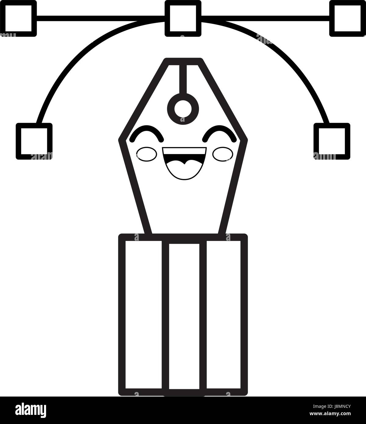 pen cartoon smiley Stock Vector Image & Art - Alamy