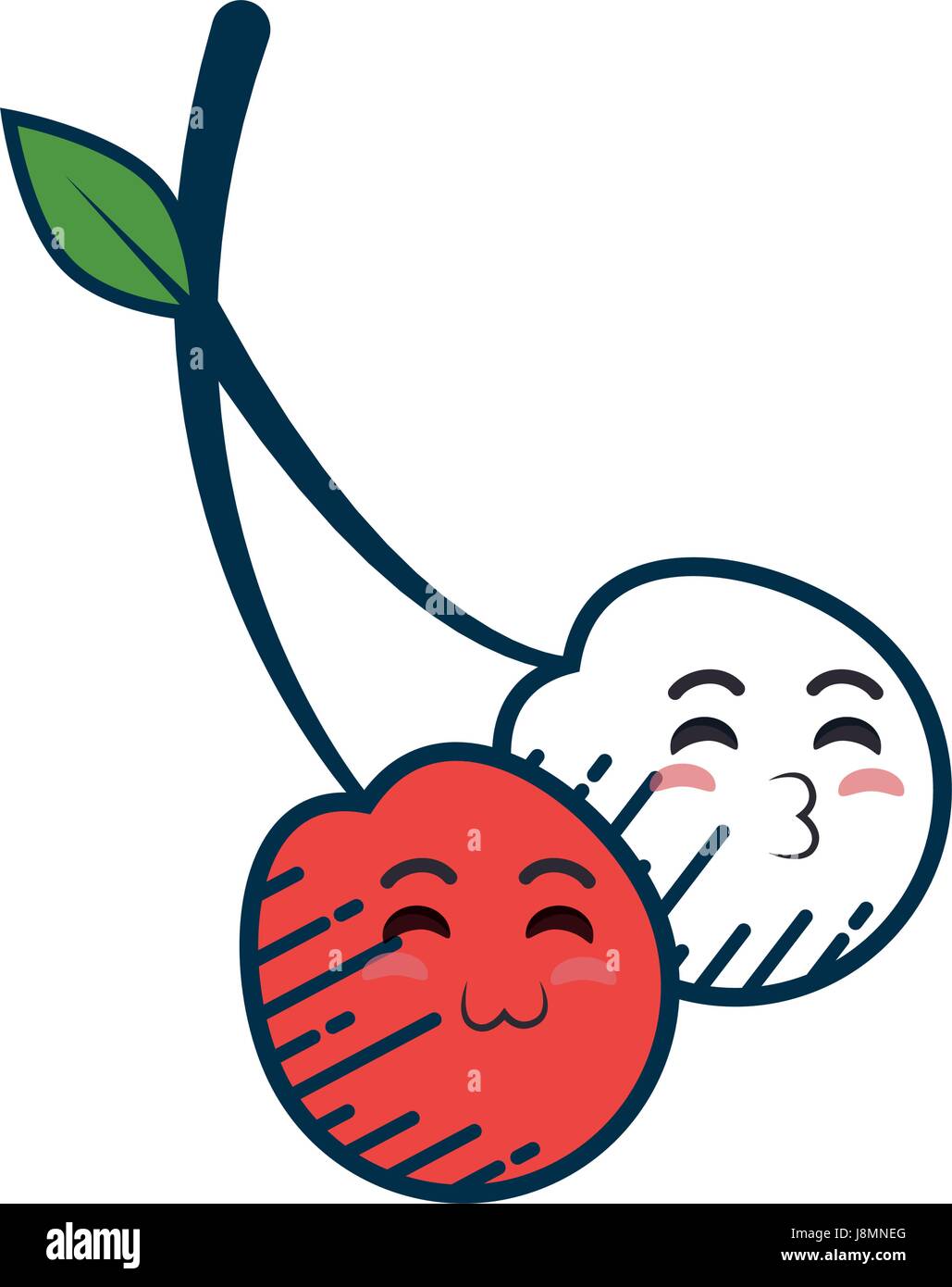 cherry cartoon smiley Stock Vector Image & Art - Alamy