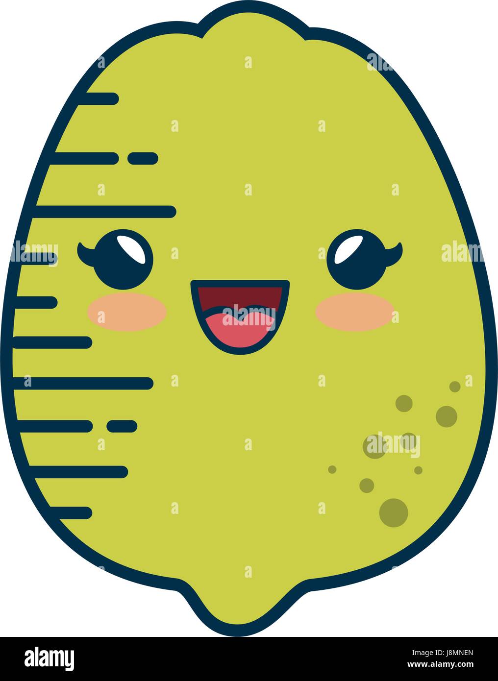 lemon fruit smiley cartoon Stock Vector Image & Art - Alamy