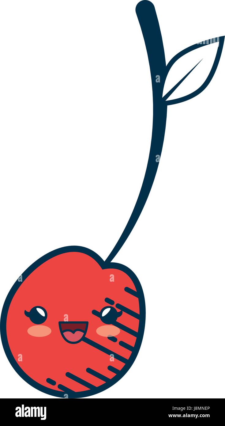 cherry cartoon smiley Stock Vector Image & Art - Alamy