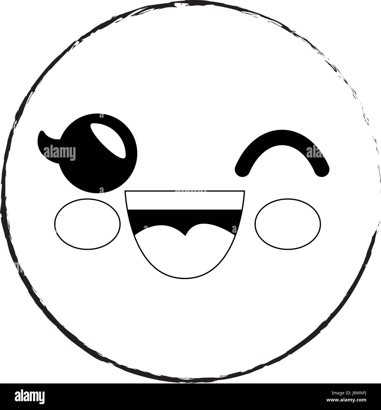 smiley cartoon childish Stock Vector Image & Art - Alamy