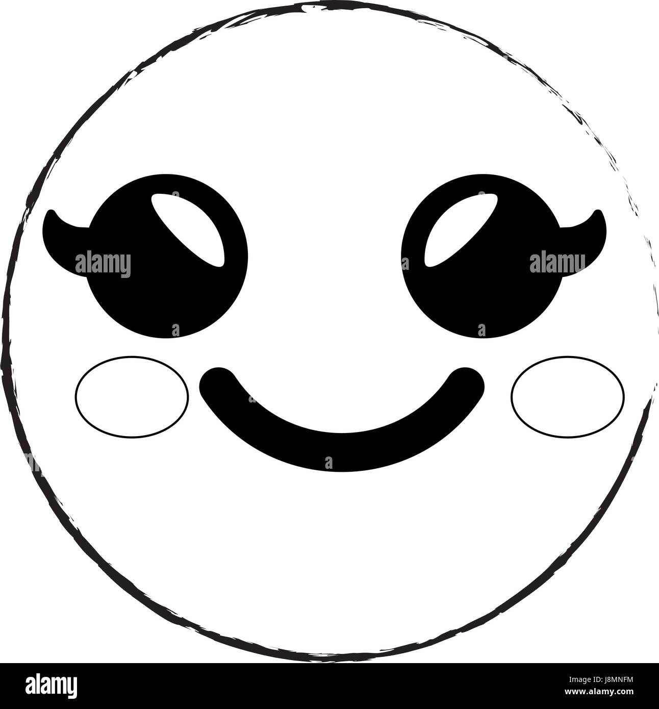 smiley cartoon childish Stock Vector Image & Art - Alamy