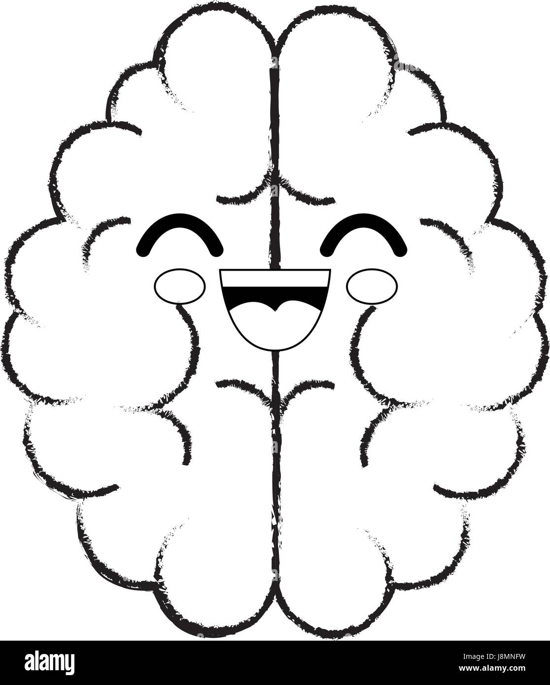 brain cartoon smiley Stock Vector Image & Art - Alamy