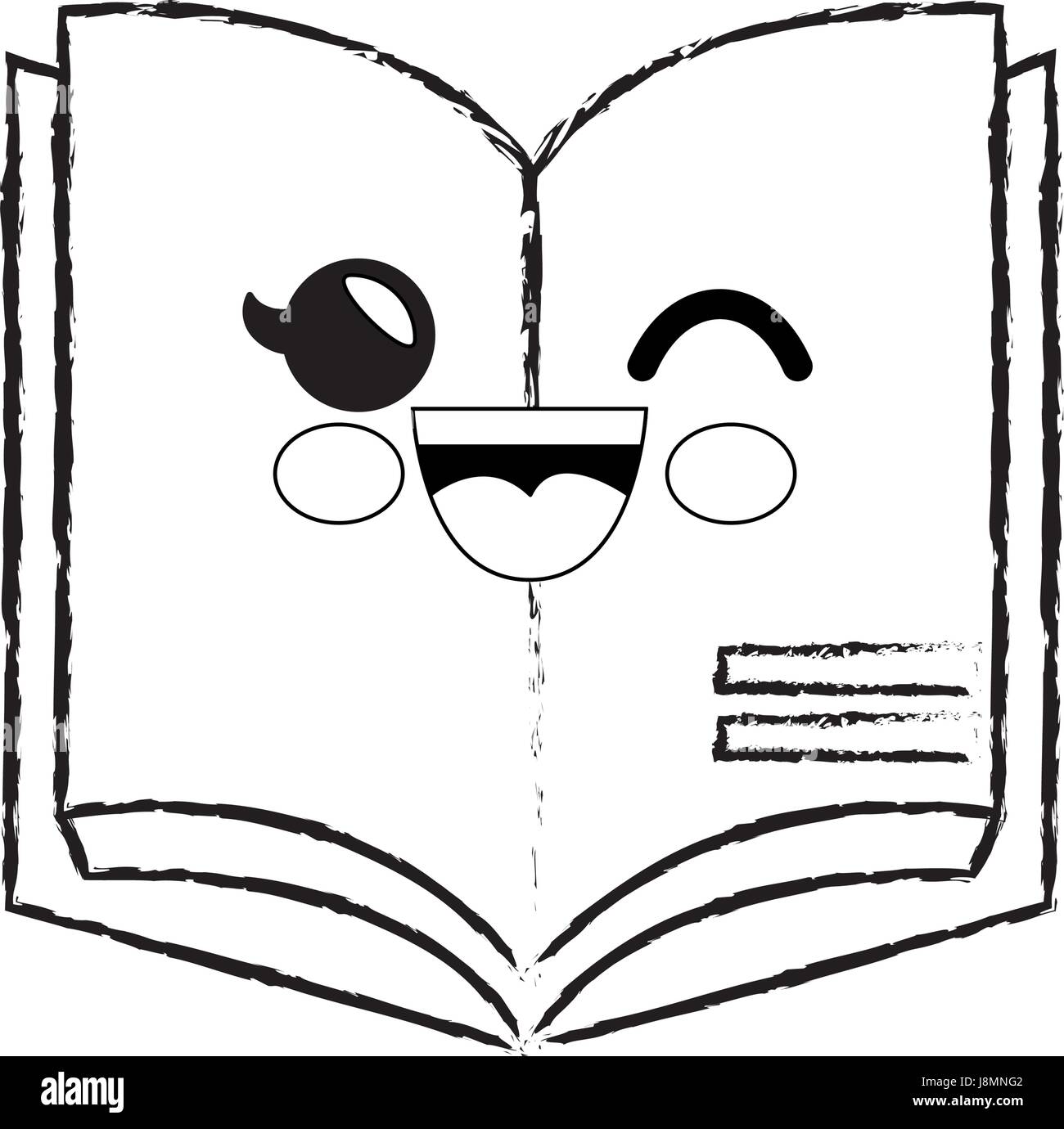 book cartoon smiley Stock Vector Image & Art - Alamy
