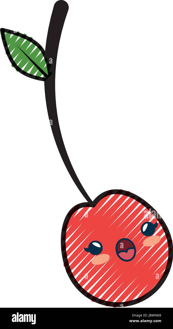 cherry cartoon smiley Stock Vector Image & Art - Alamy