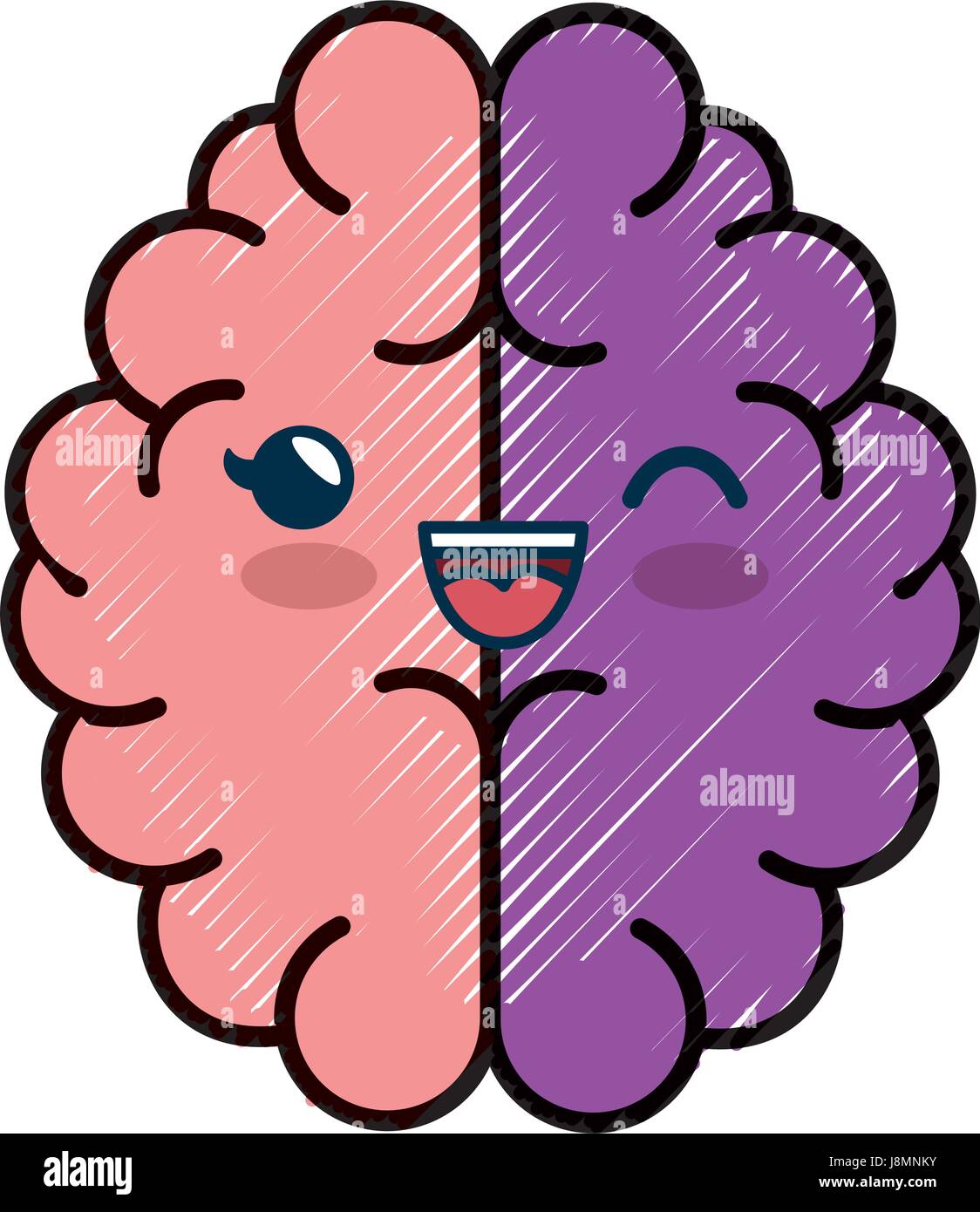 brain cartoon smiley Stock Vector Image & Art - Alamy