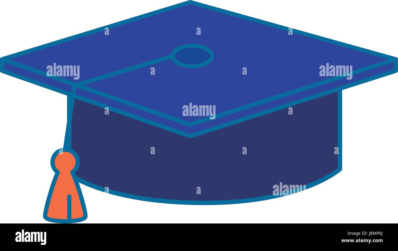 graduation cap object Stock Vector Image & Art - Alamy