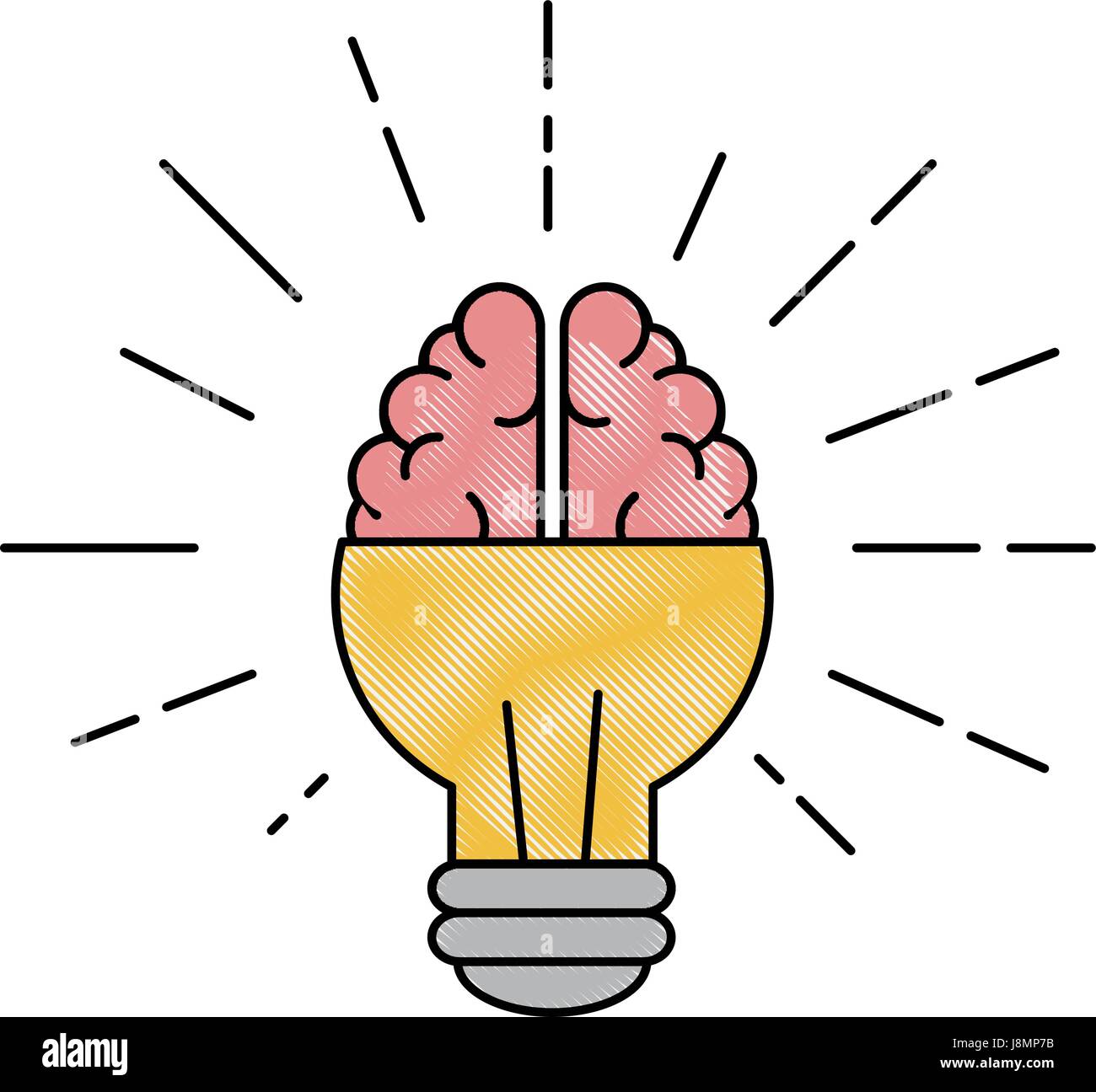 Lightbulb Brain Clipart