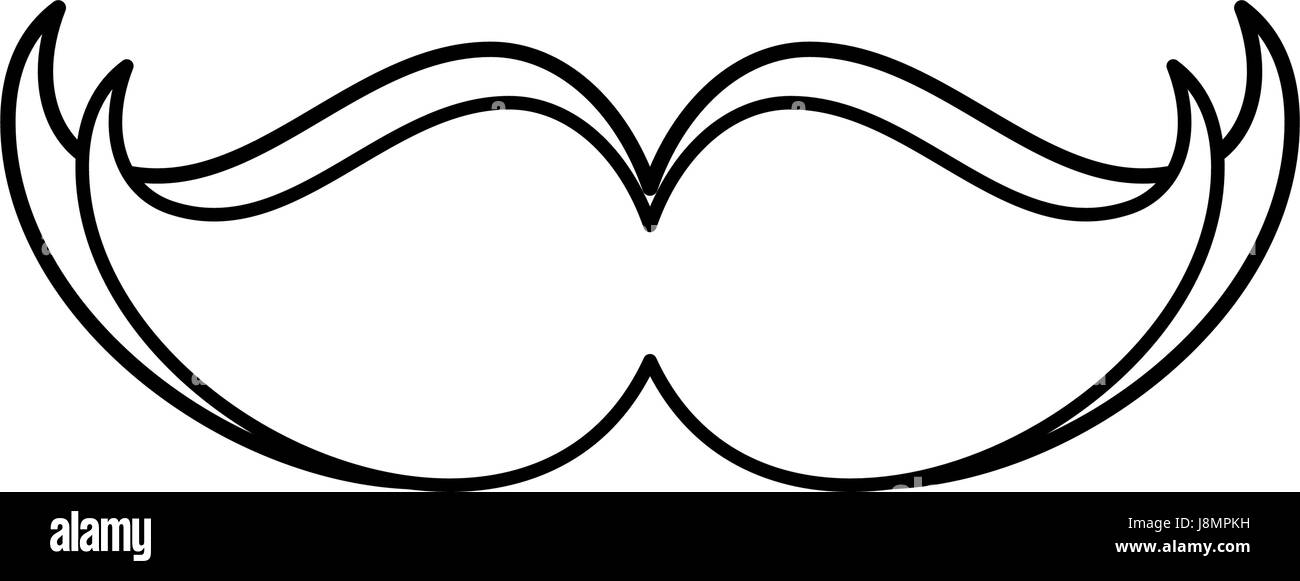 mustache cartoon style Stock Vector Image & Art - Alamy