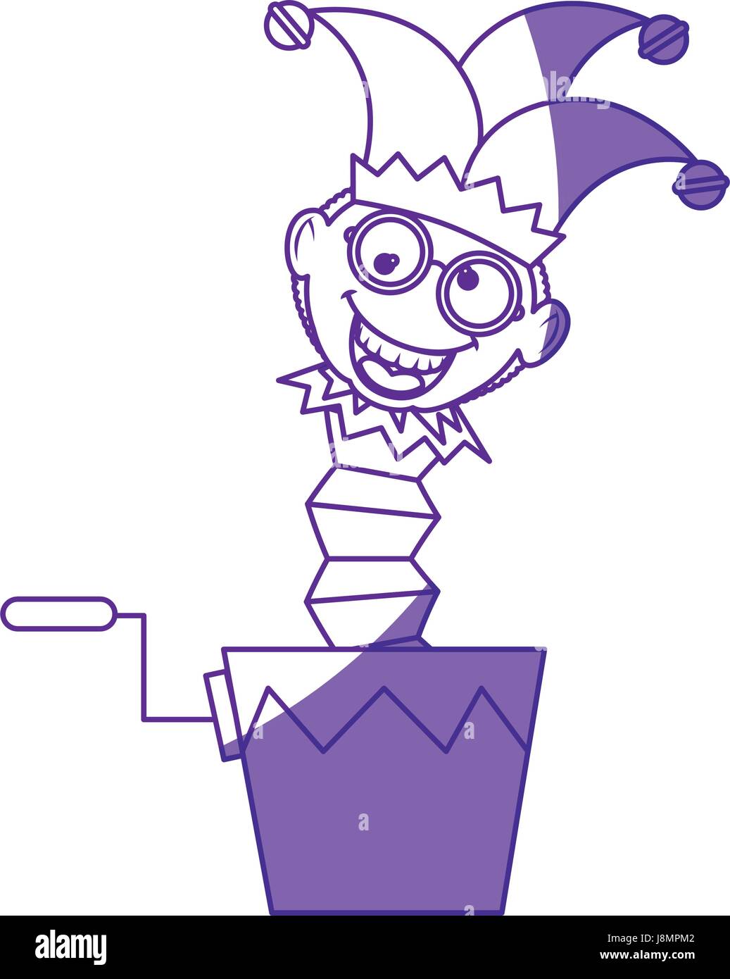 box jack toy Stock Vector Image & Art - Alamy