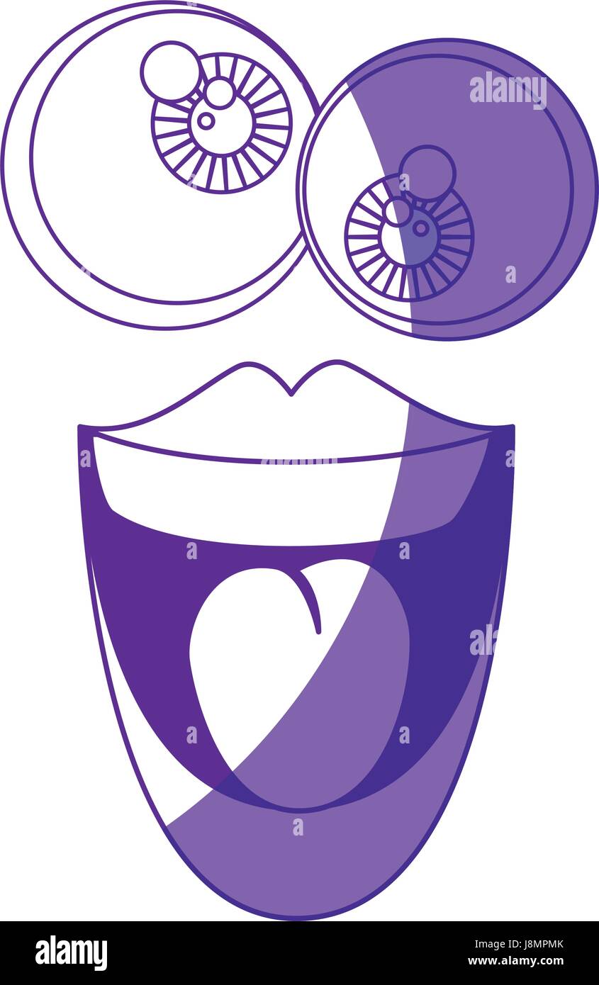 funny face female Stock Vector Image & Art - Alamy