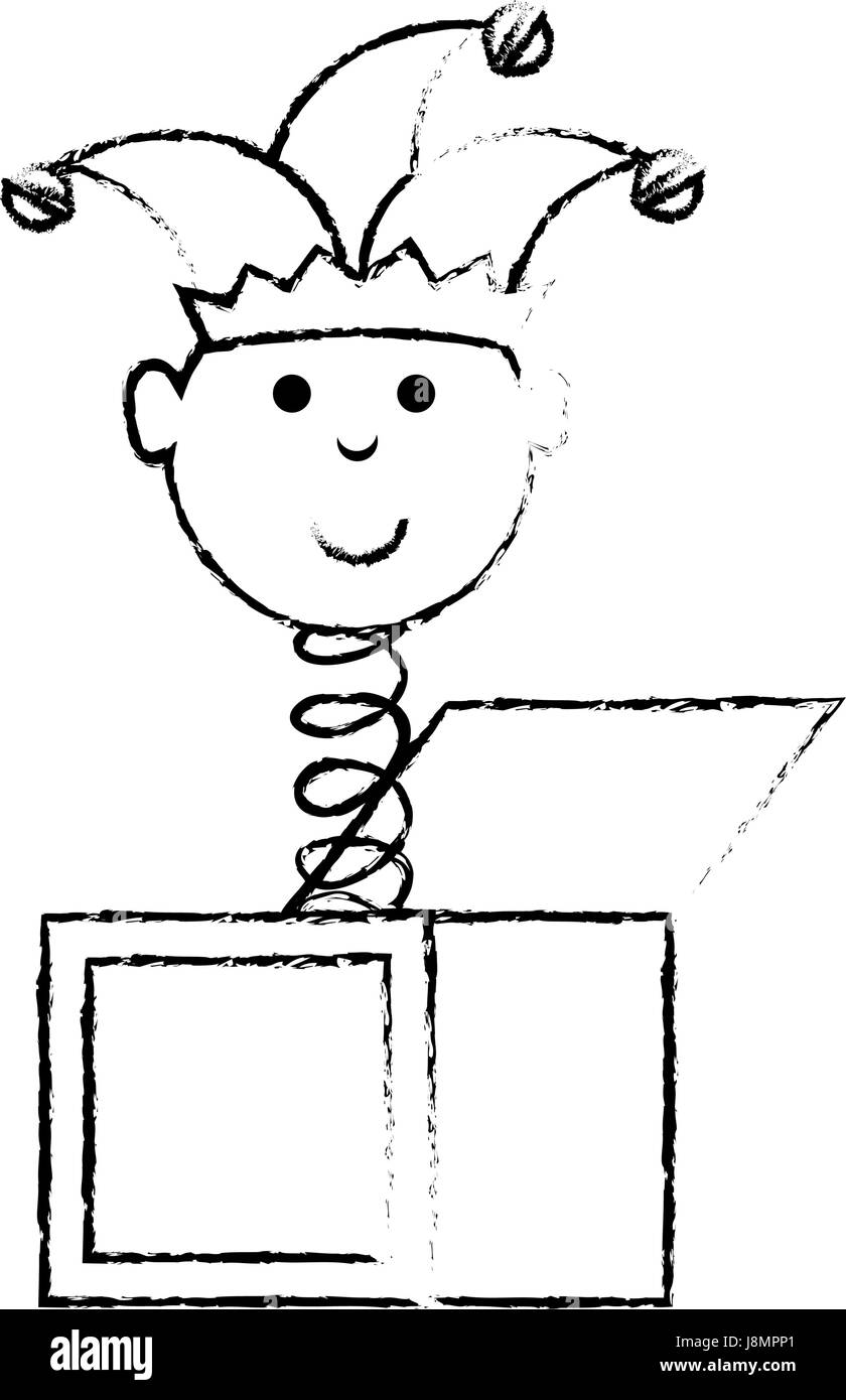 box jack toy Stock Vector Image & Art - Alamy