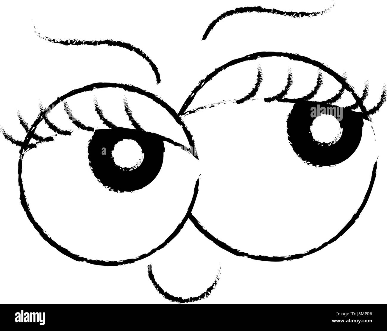 funny face female Stock Vector Image & Art - Alamy