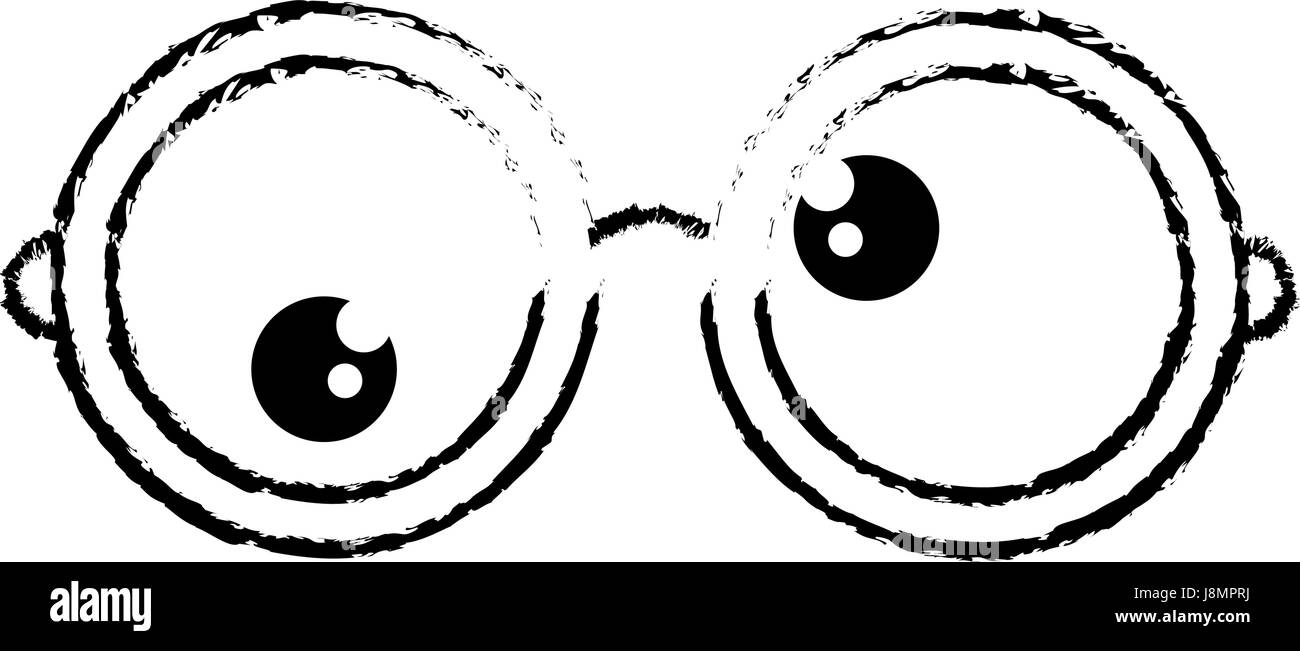 Eyes With Glasses Cartoon