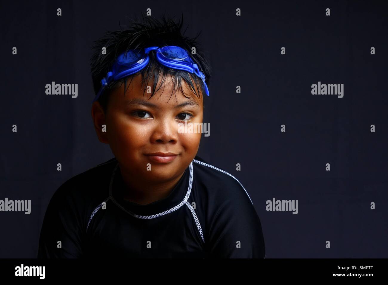 Boy Swimmer Goggles High Resolution Stock Photography and Images - Alamy