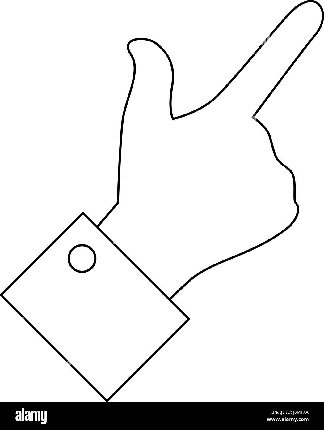 Hand Pointing Gesture Stock Vector Image Art Alamy