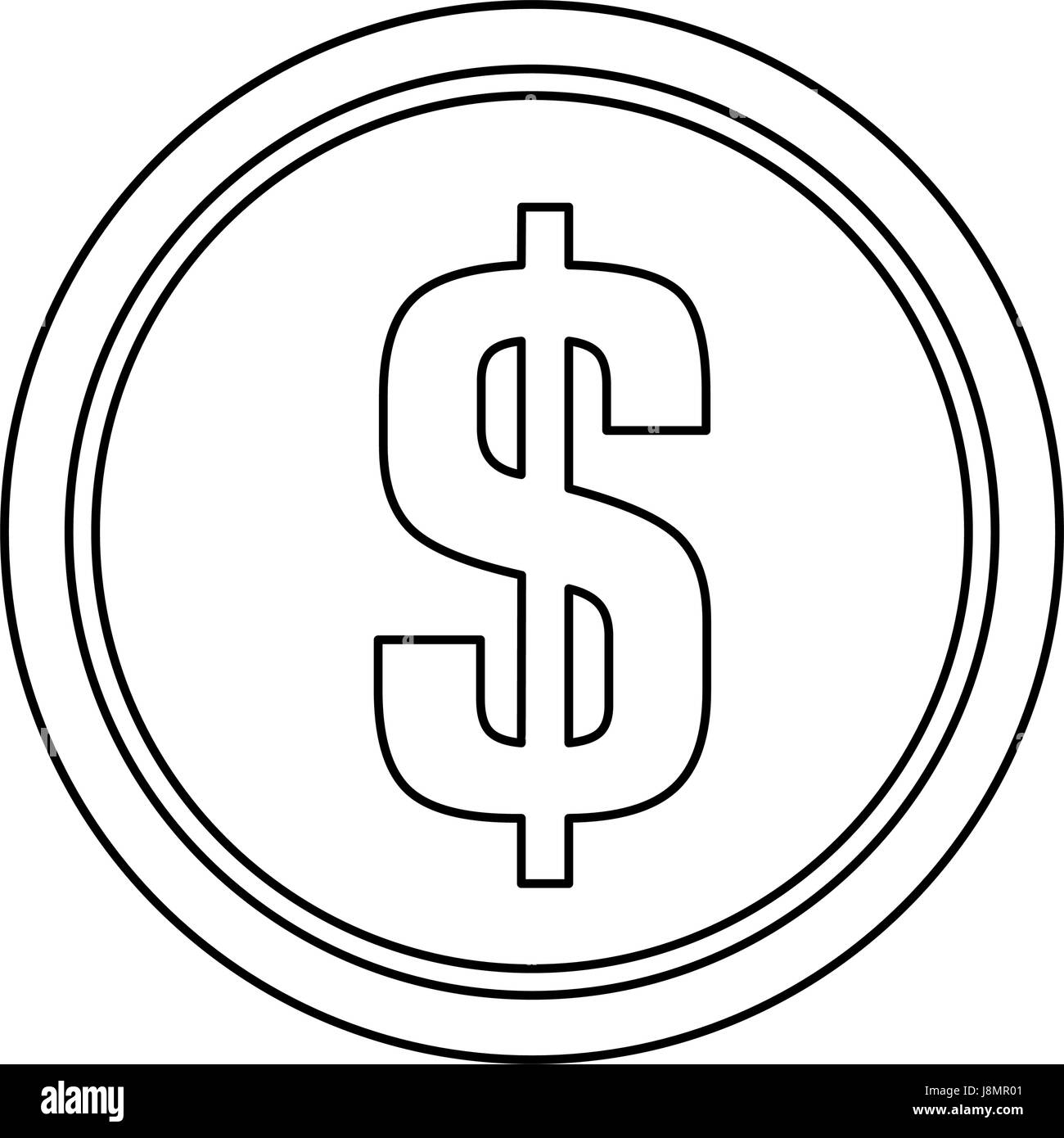 coin money symbol Stock Vector Image & Art - Alamy