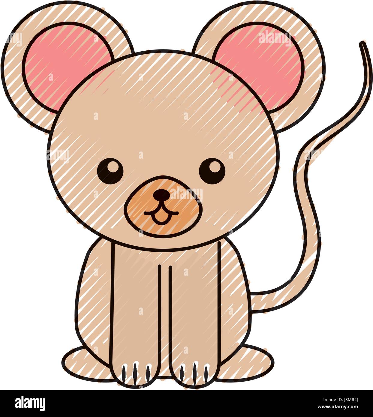 cute scribble mouse cartoon Stock Vector Image & Art - Alamy