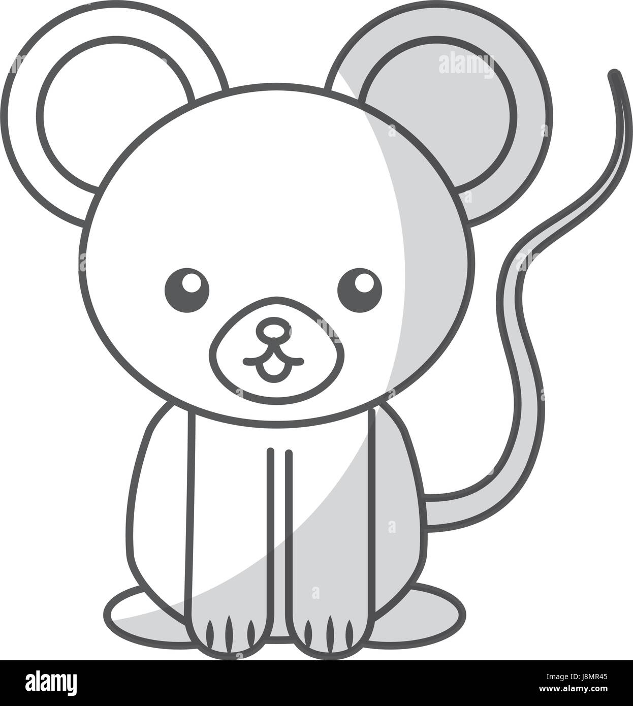 cute shadow mouse cartoon Stock Vector Image & Art - Alamy