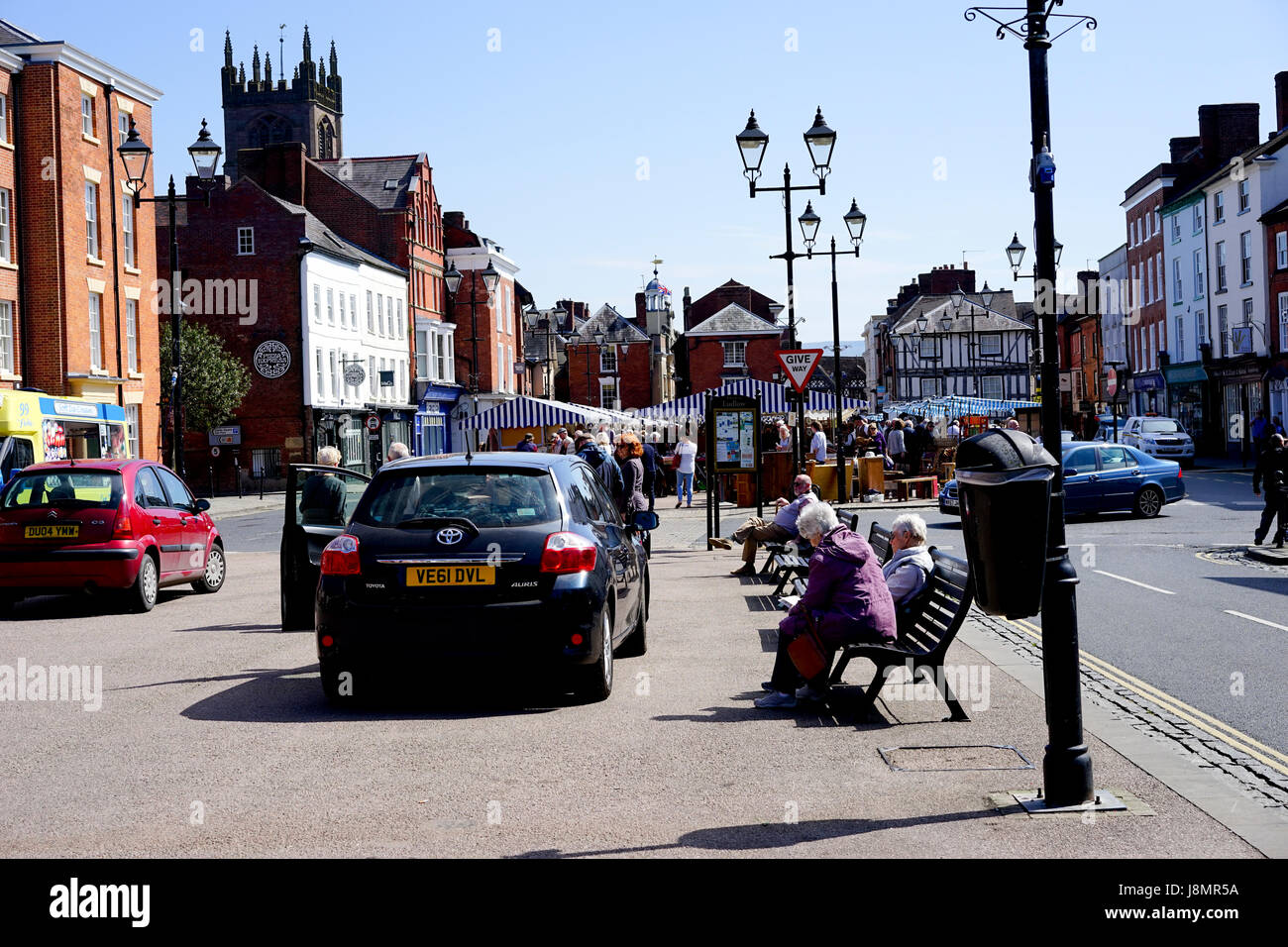 Antique Fair at Ludlow, Shropshire,England, UK Stock Photo - Alamy
