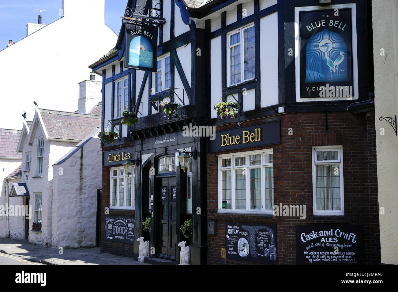 Blue Bell Public House at Conwy, North Wales, UK Stock Photo - Alamy