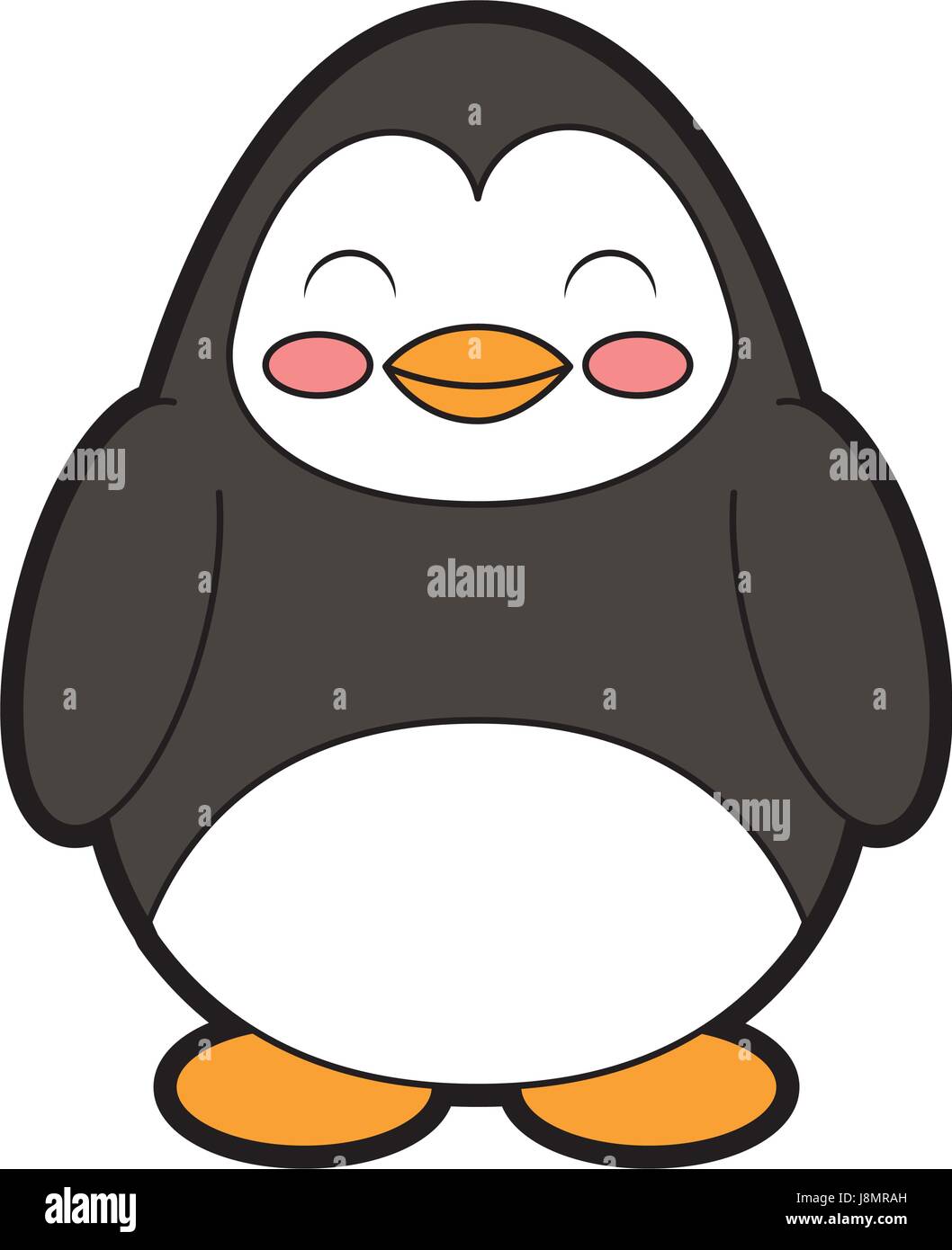 cute penguin cartoon Stock Vector Image & Art - Alamy