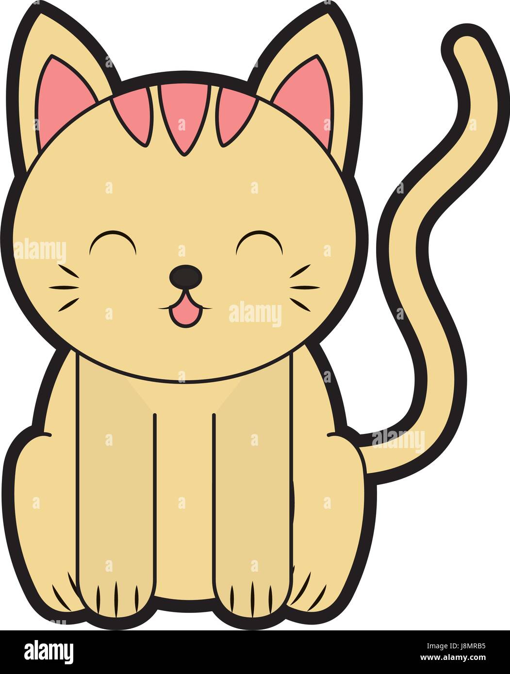 cute cat cartoon Stock Vector Image & Art - Alamy