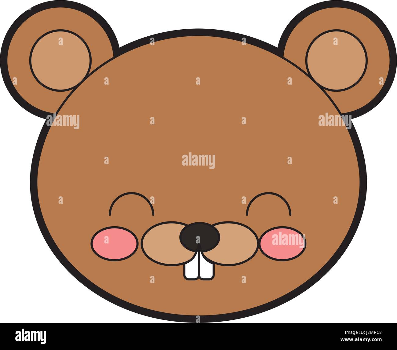 cute beaver cartoon Stock Vector Image & Art - Alamy