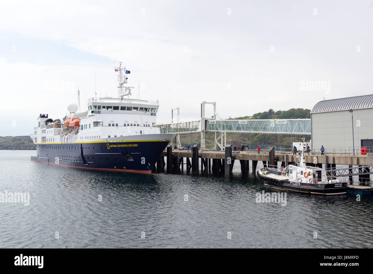 The National Geographic Explorer Passenger Ship dock at Stornoway ...