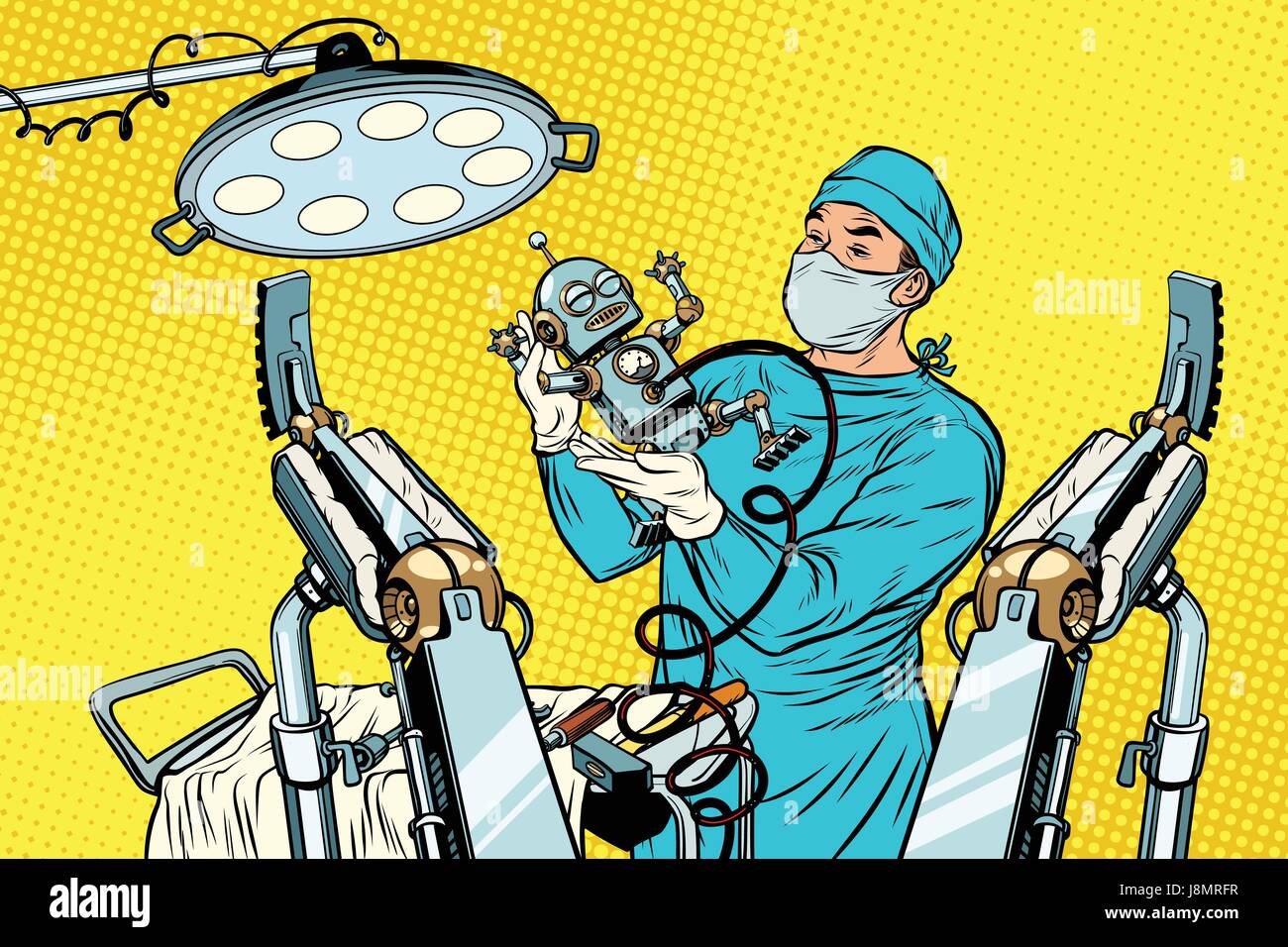 Woman operating computer Stock Vector Images - Alamy