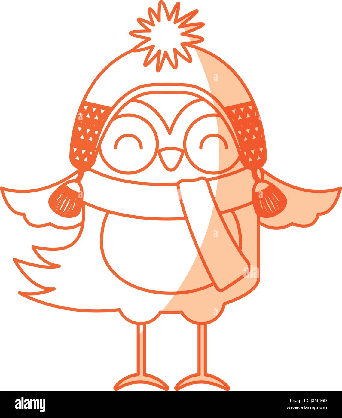 cute shadow christmas bird cartoon Stock Vector Image & Art - Alamy