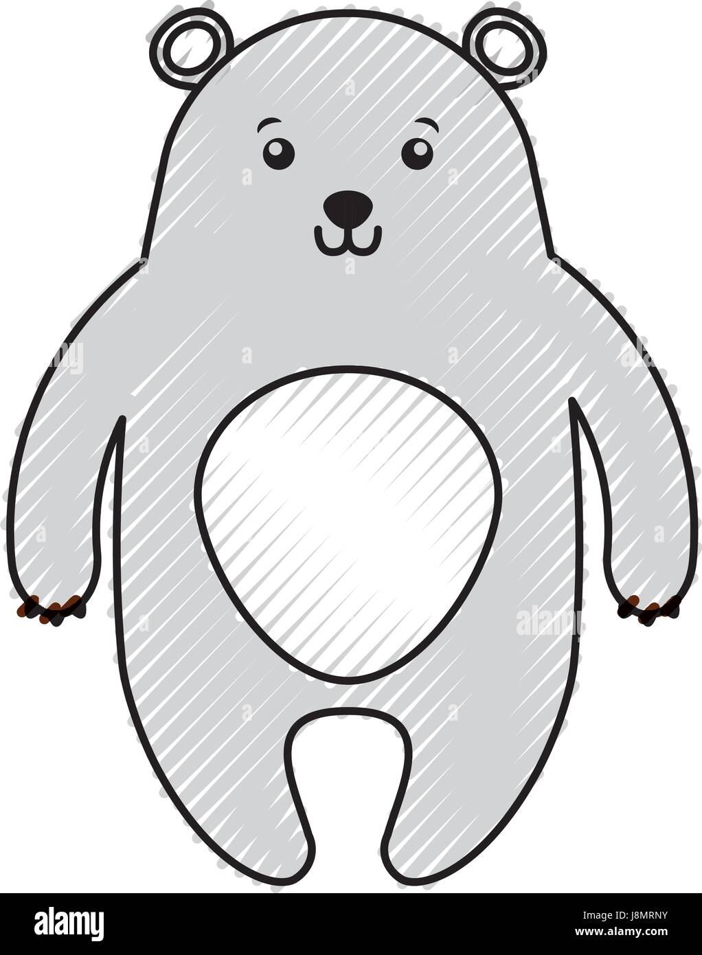 cute scribble bear cartoon Stock Vector Image & Art - Alamy
