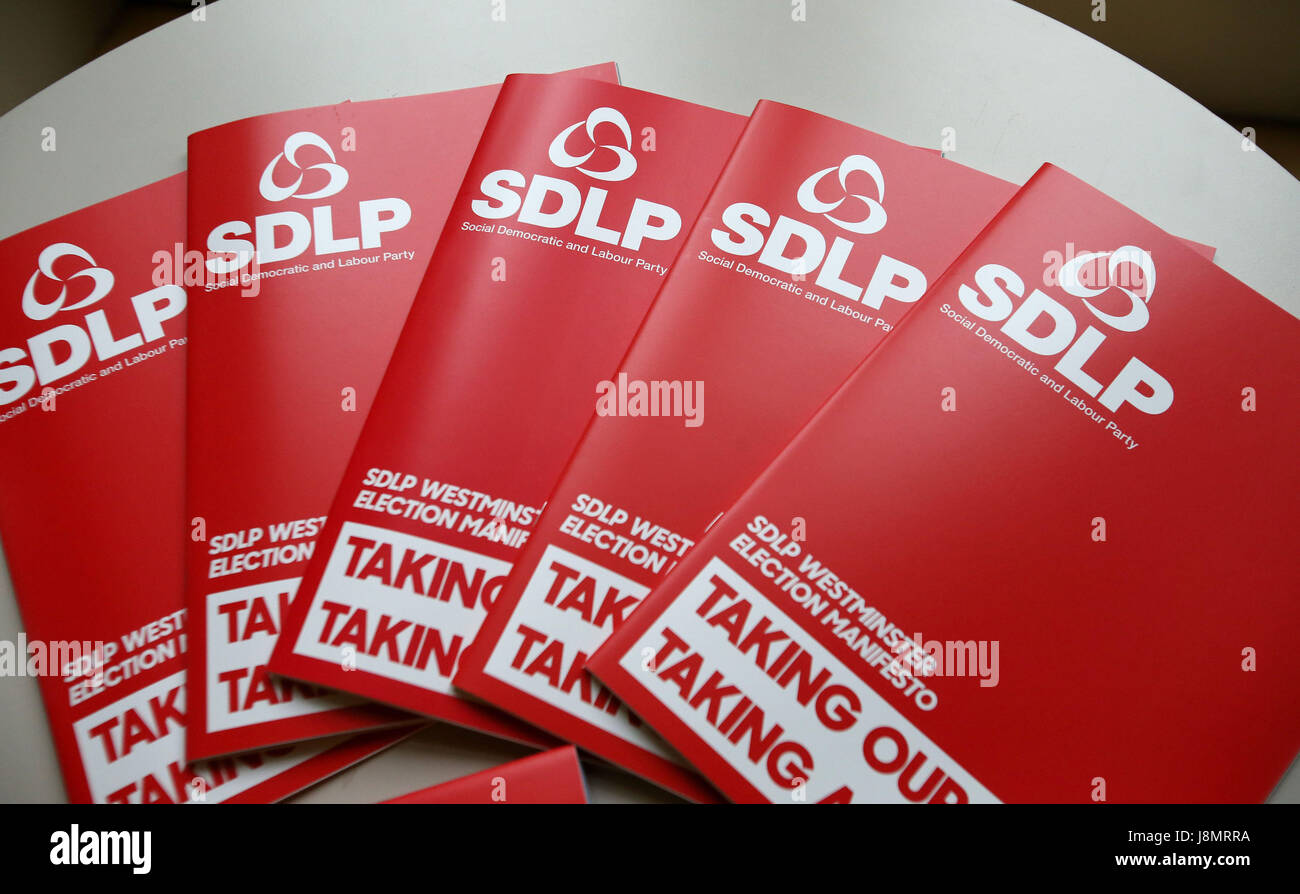 The SDLP manifesto which was launched by leader Colum Eastwood at the ...