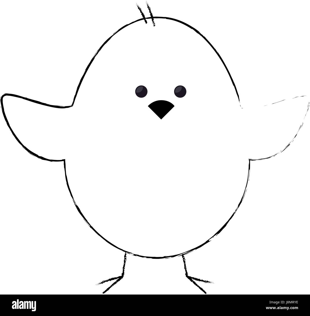 How to draw chick Black and White Stock Photos & Images - Alamy