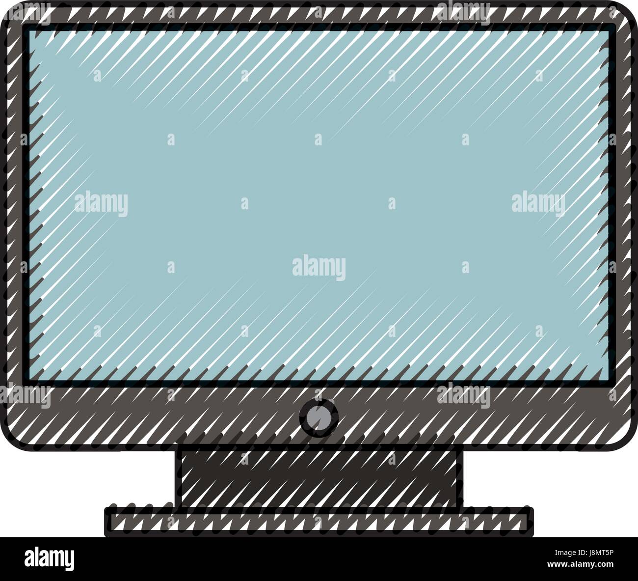 cute scribble color tv cartoon Stock Vector Image & Art - Alamy